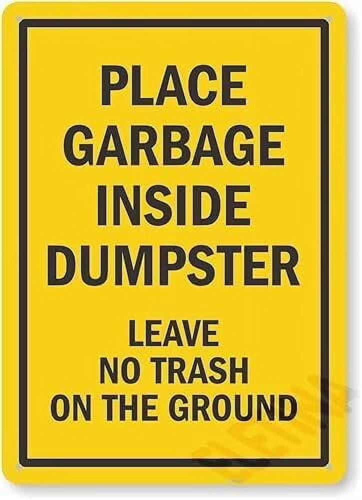 Leave No Trash on The Ground Sign 12"x 8" Metal Signs For Outdoor ...