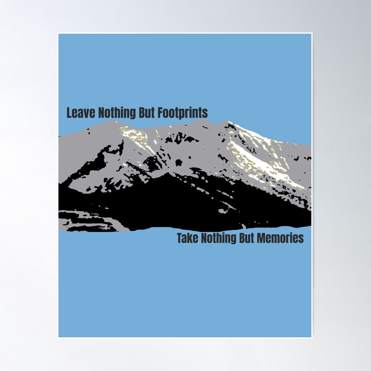 Leave Nothing But Footprints, Take Nothing But Memories Poster Wall Art ...