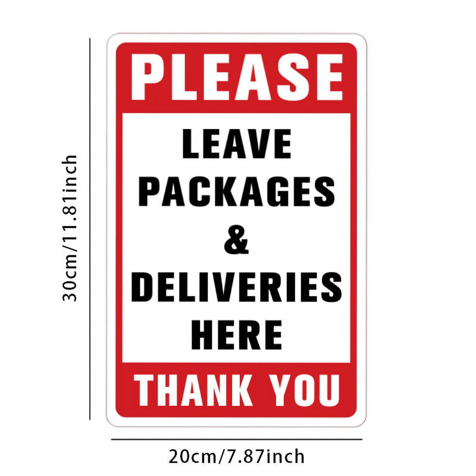 Delivery Here Sign Sticker Self Adhesive PVC Multi for Decor 7 Inch ...