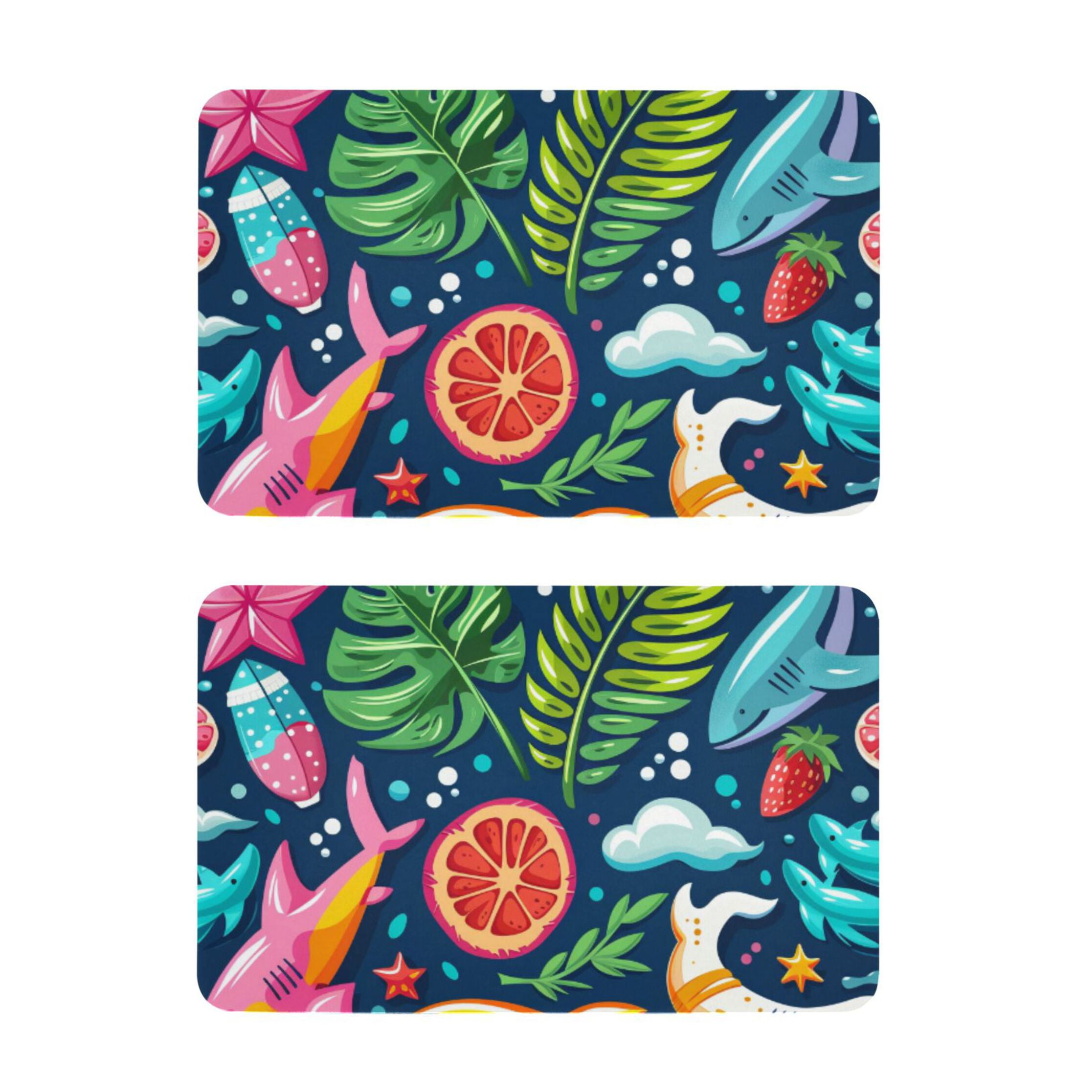 Leave Sharks Orange Star Refrigerator Magnet Stickers Square Fridge ...