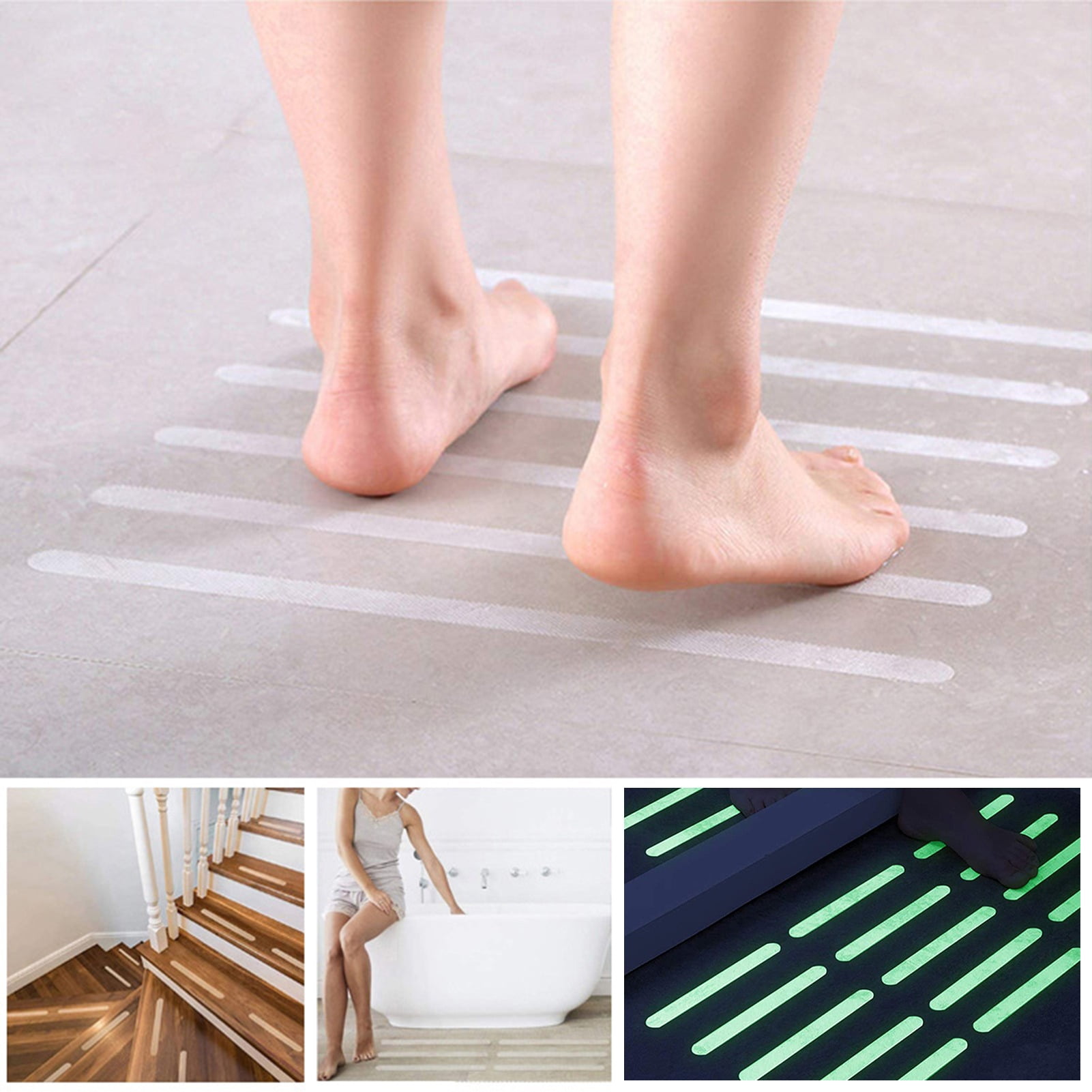 Leaveforme Anti-slip Strips, Safety Shower Treads Stickers - 20 Pics ...
