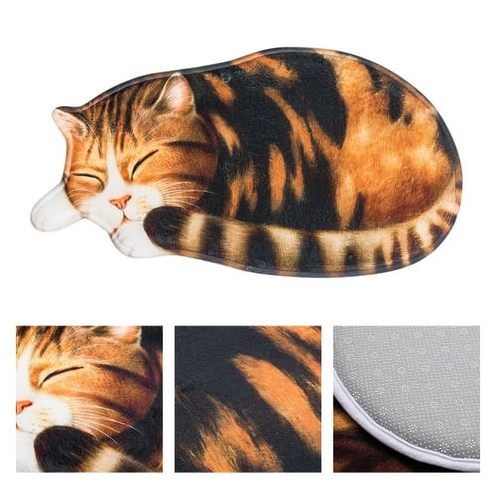 Leaveforme Cat Front Door Mat Indoor Outdoor Welcome Mat Mud Absorbent ...