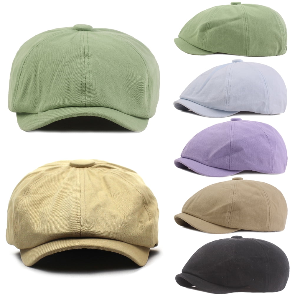 Leaveforme Newsboy Cap Wool Cap for Men Women - Classic Vintage Cabbie ...