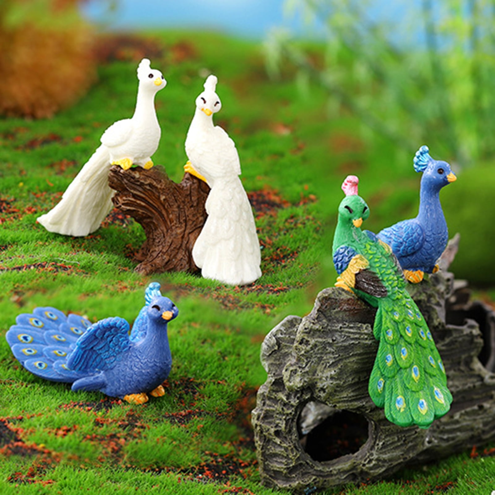 Leaveforme Peacock Ornament Decorative Realistic Hand-crafted Photo ...