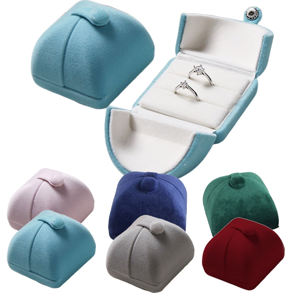 Leaveforme Surprise Ring Box Vintage Button Lock Double Opening Elegant ...