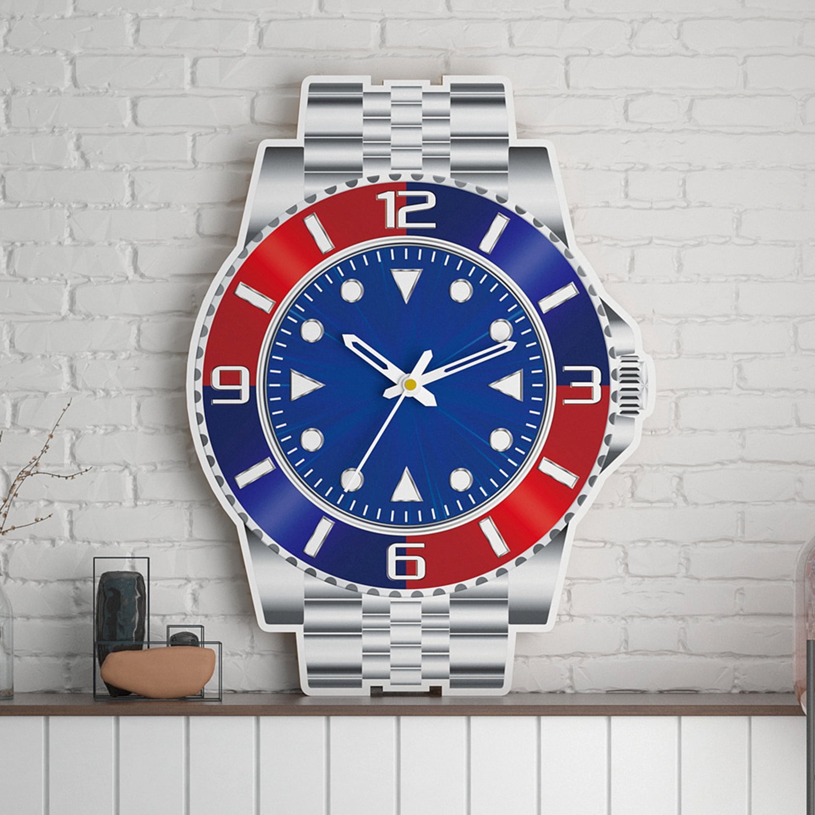 Leaveforme Wall Clock Precise Mute Decorative Battery Powered Nordic ...