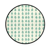 Leaves Background Memory Foam Bath Mat 36" Absorbent Rug with Non Slip ...
