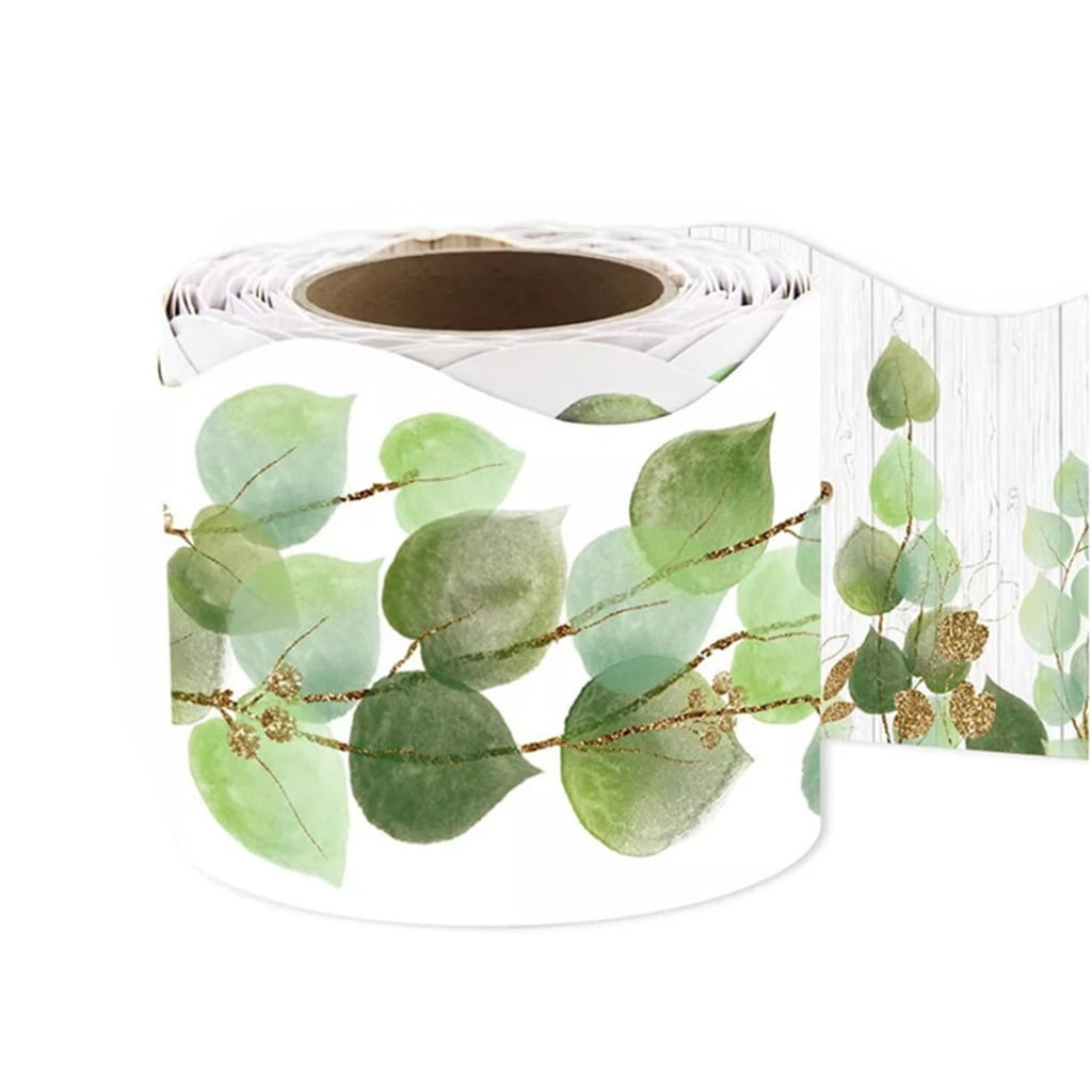 Leaves Border Tree Themed Border Sticker Die-Cut Border Trim for ...