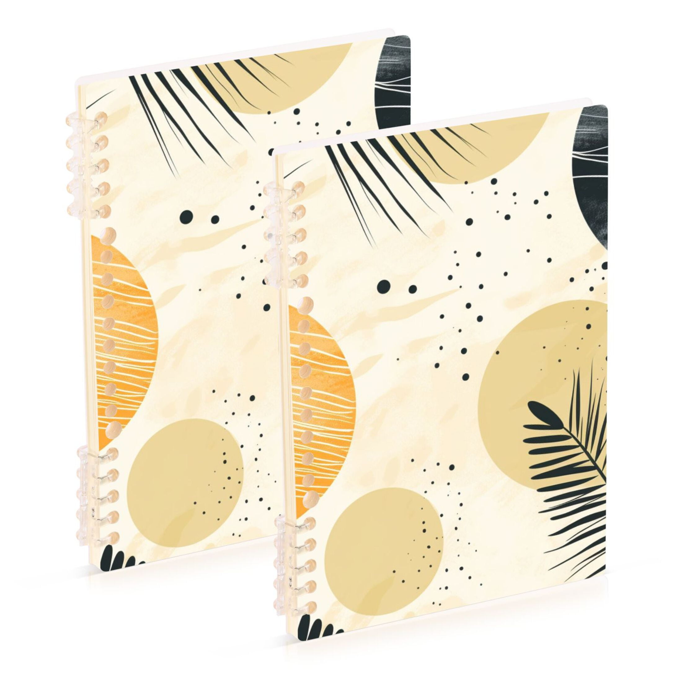 Leaves Circles Spots Ring Binder Notebook Journey Note Diary College ...
