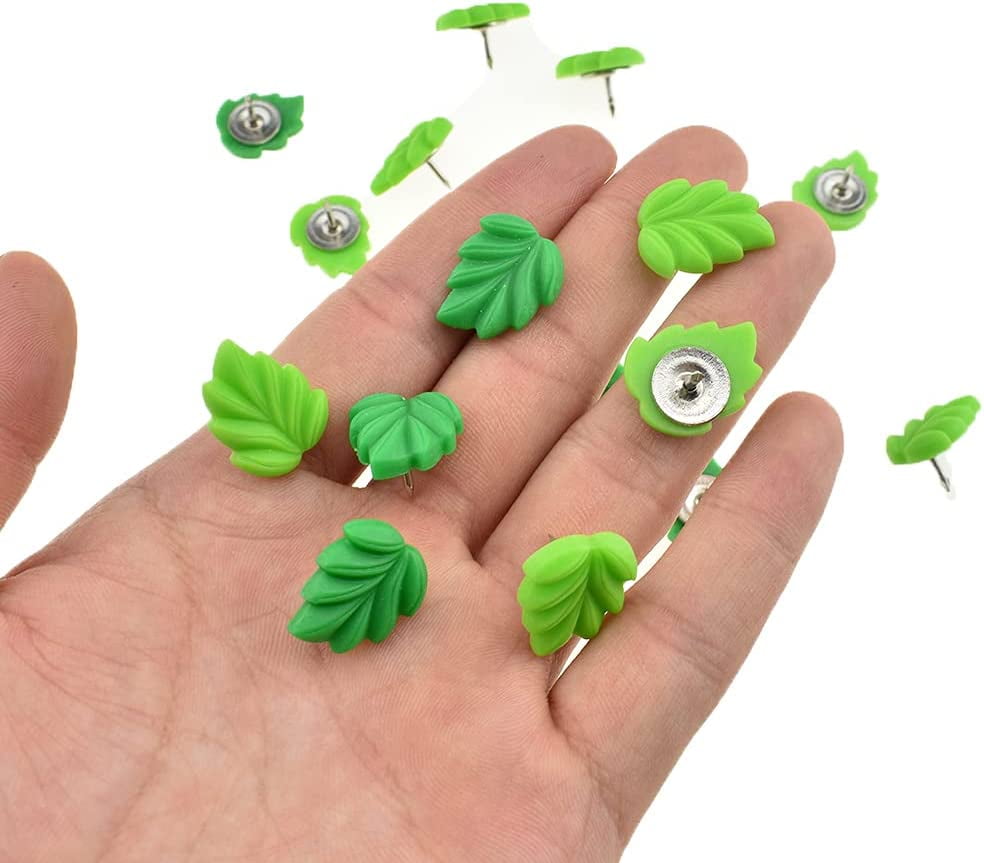 Leaves Creative Push Pins Thumb Tack Nail Stud Press Smoothly Hold ...