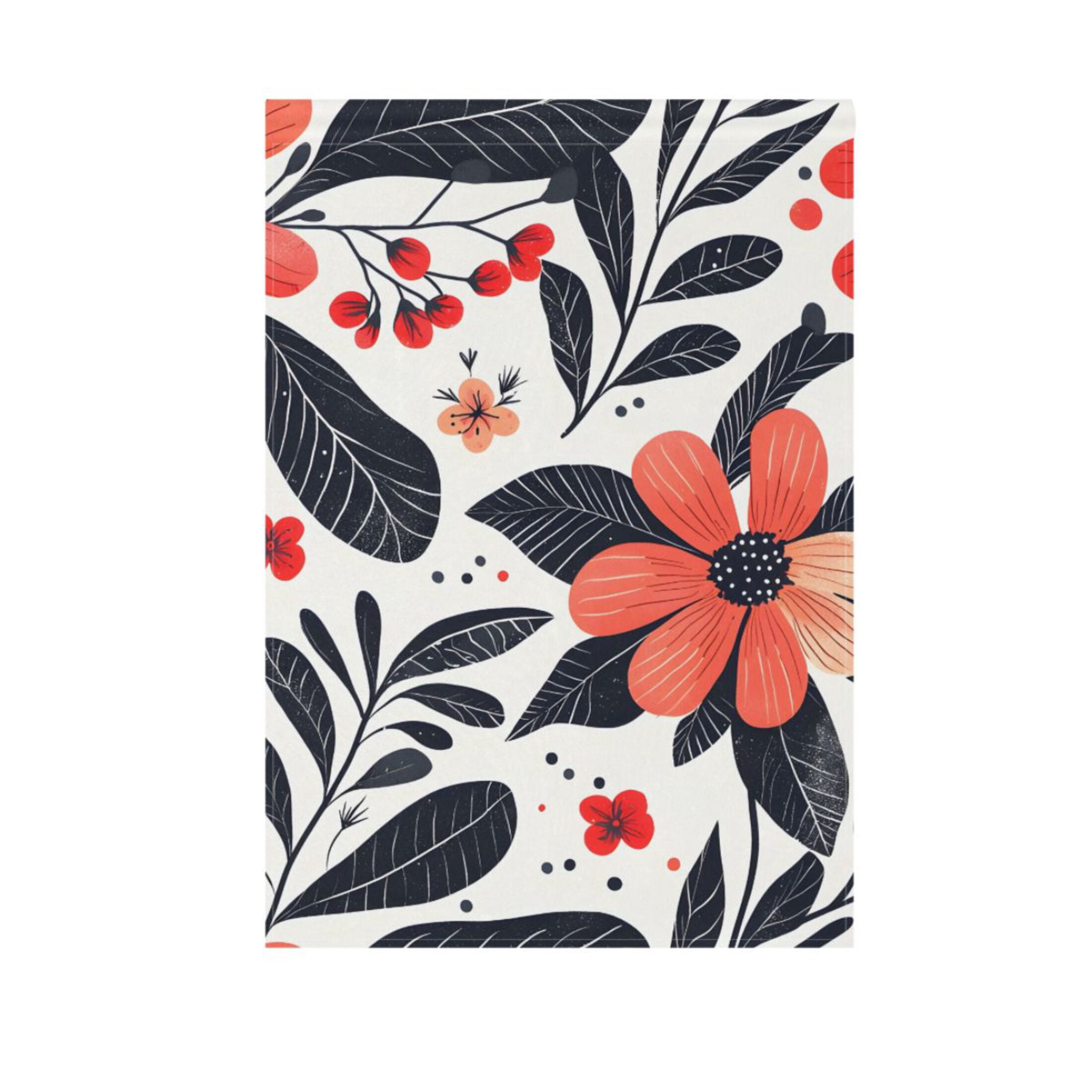 Leaves Flower Garden Flag Double Sided 12 x 18/28 x 40 Inch Yard Flag ...