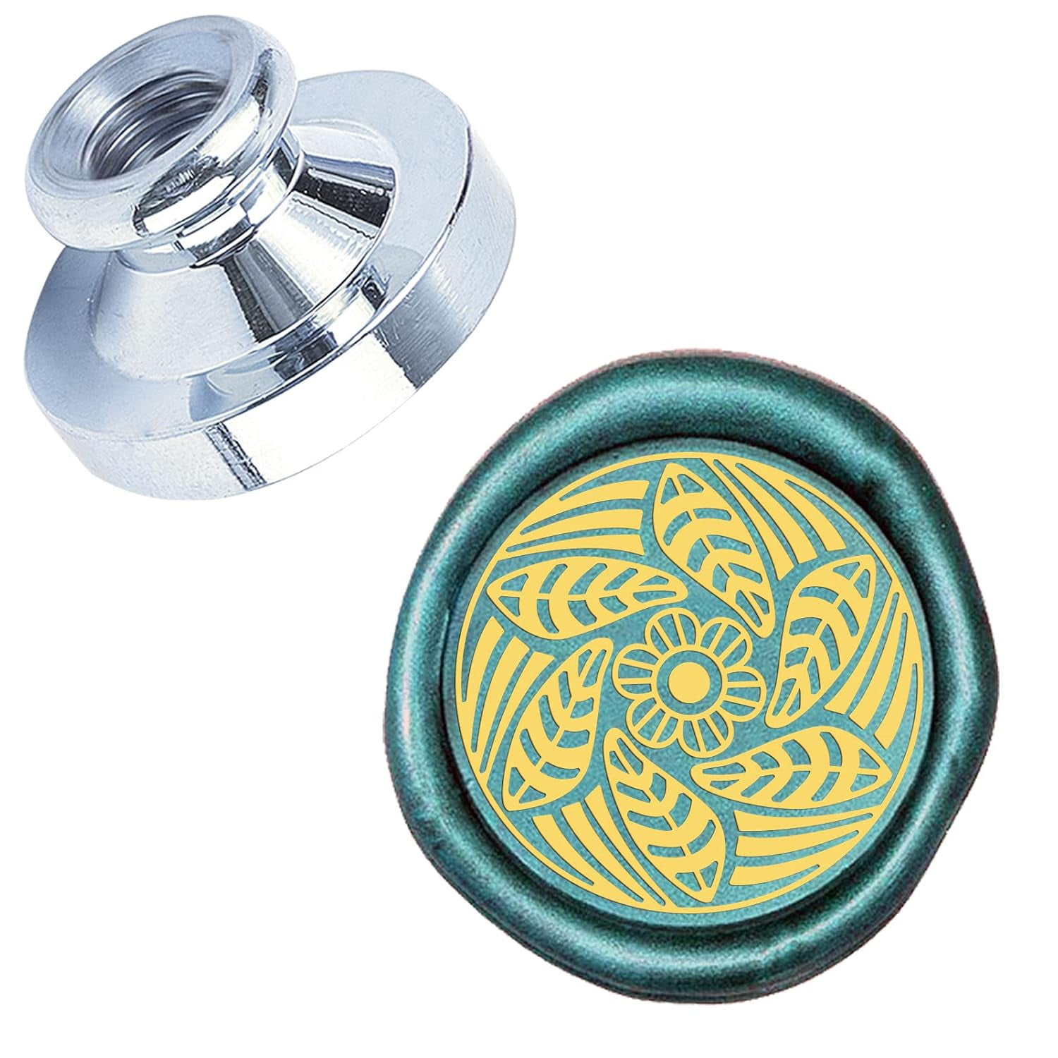 Leaves Flowers Wax Seal Stamp Head Replacement Sealing Stamp Heads Only ...