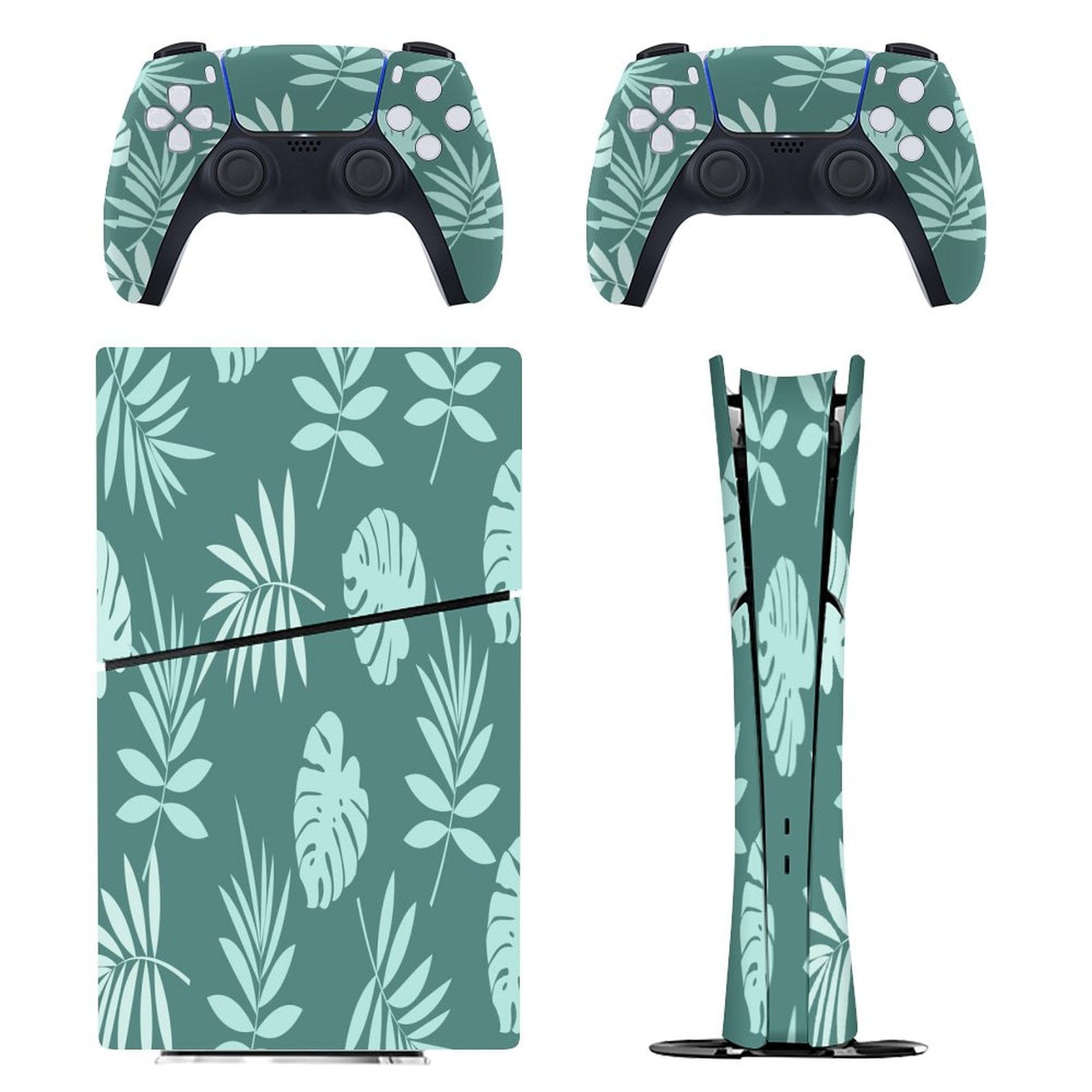 Leaves, Green PS5/PS5 Slim Digital Disc Skin Sticker For Console And ...