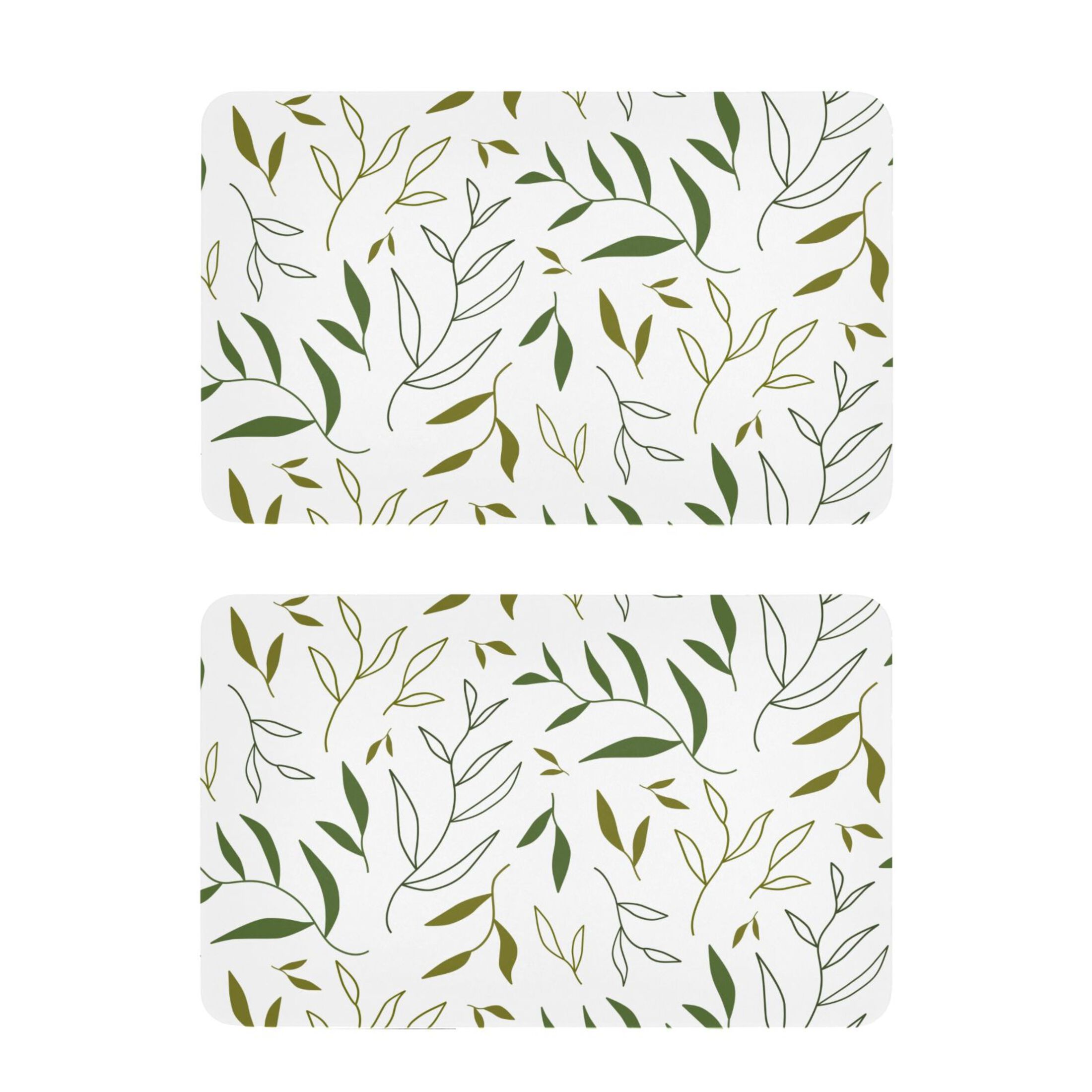 Leaves Green Print Fridge Magnetic Sticker Refrigerator Magnets Kitchen ...