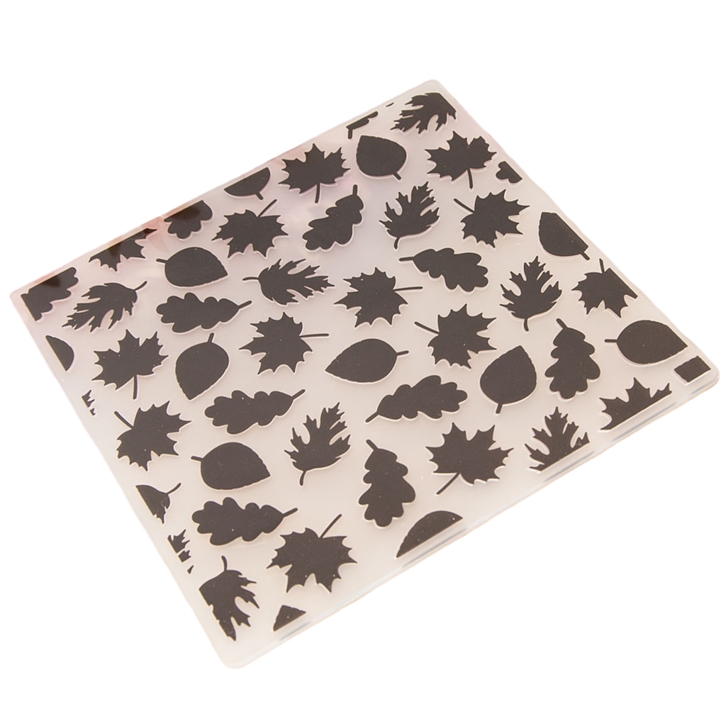 Leaves Patterned Embossing Folder Plastic Paper Embossing Tool for Card ...