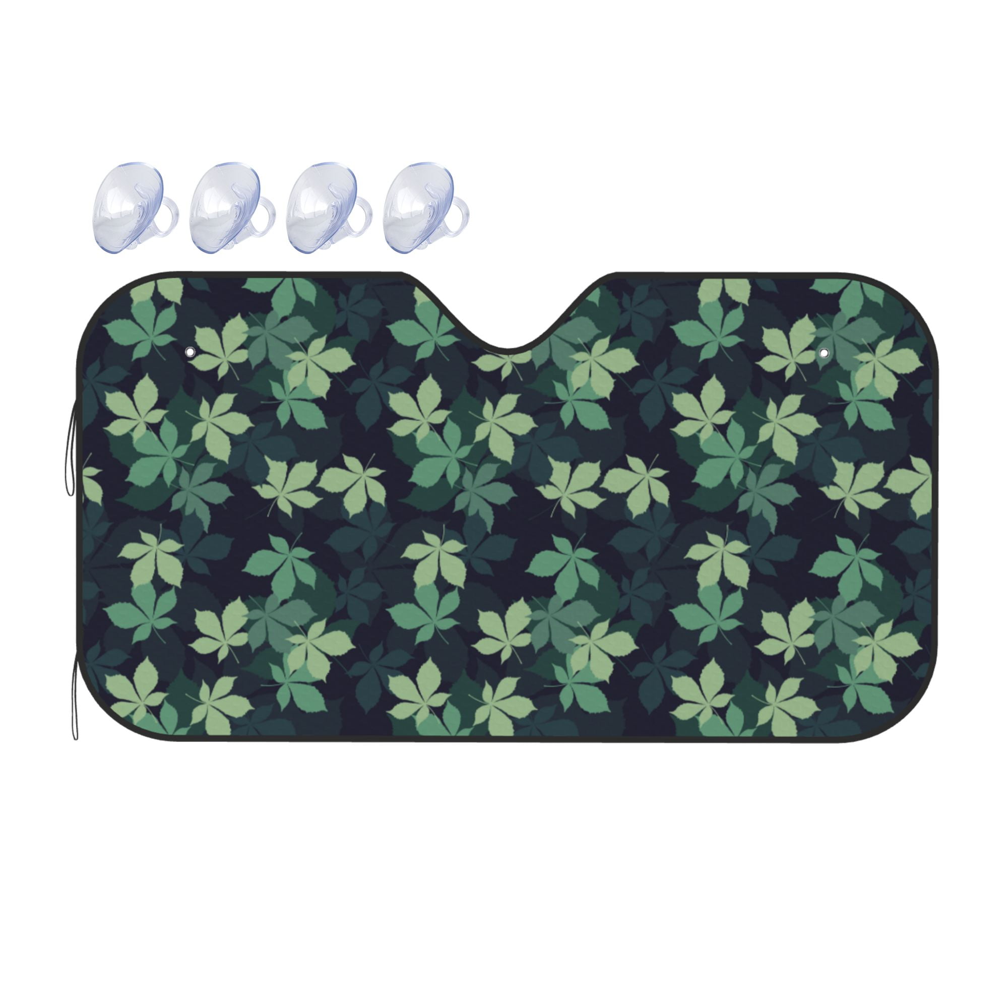 Leaves Patterns 1-Piece Car Front Window Sunshade-Foldable for Most ...