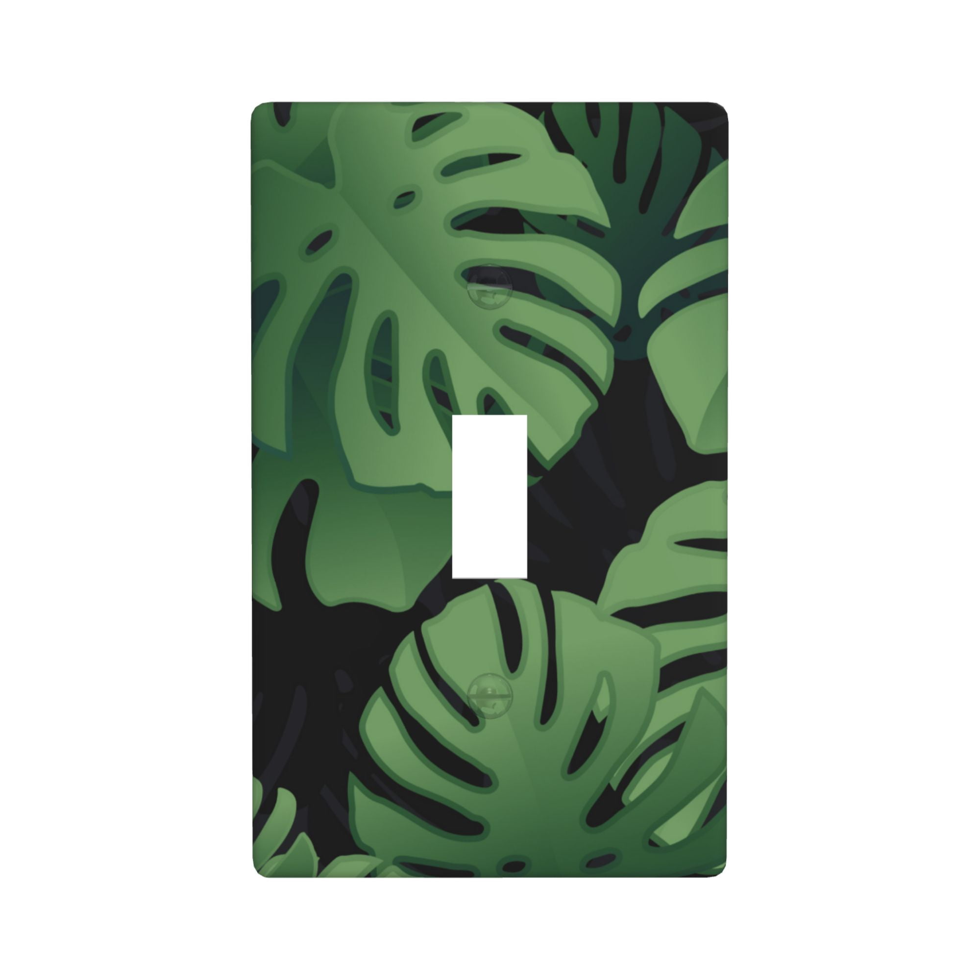 Leaves Patterns Single Toggle Light Switch Plate Decorative Wall Plate ...