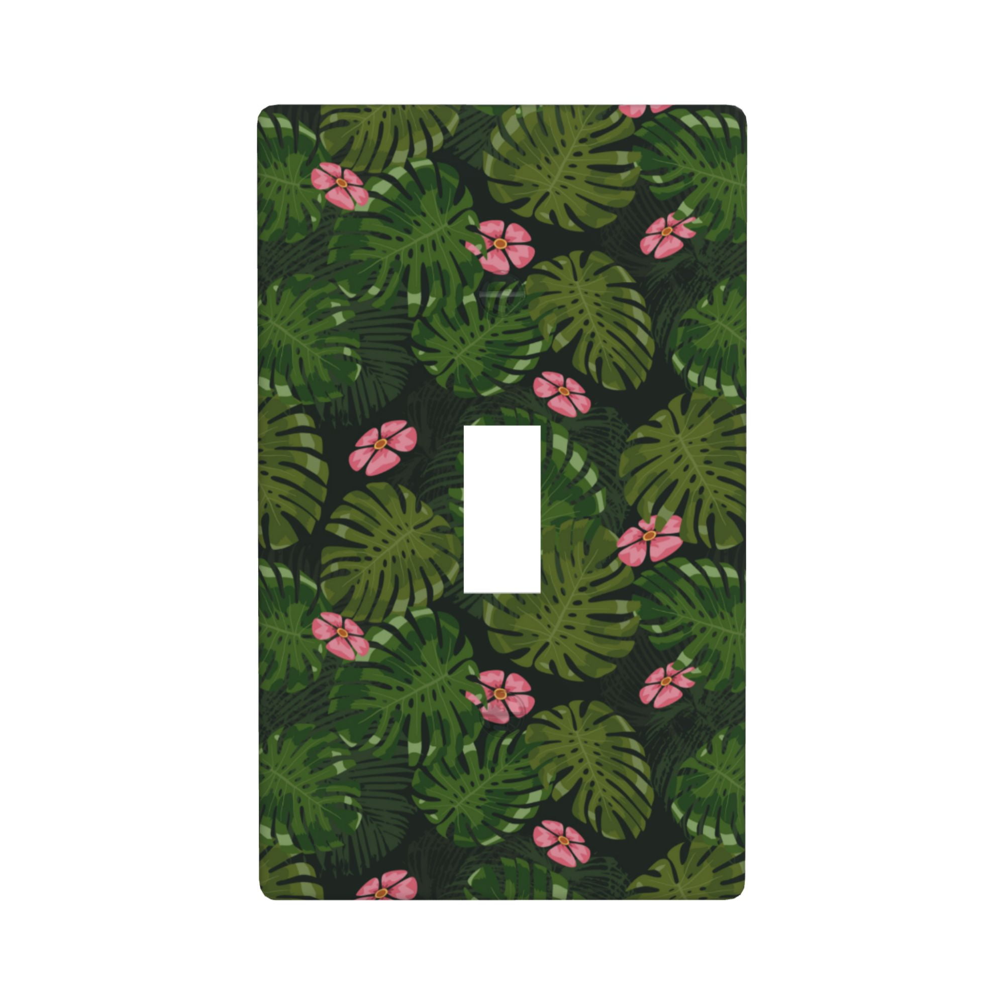 Leaves Patterns Single Toggle Light Switch Plate Decorative Wall Plate ...