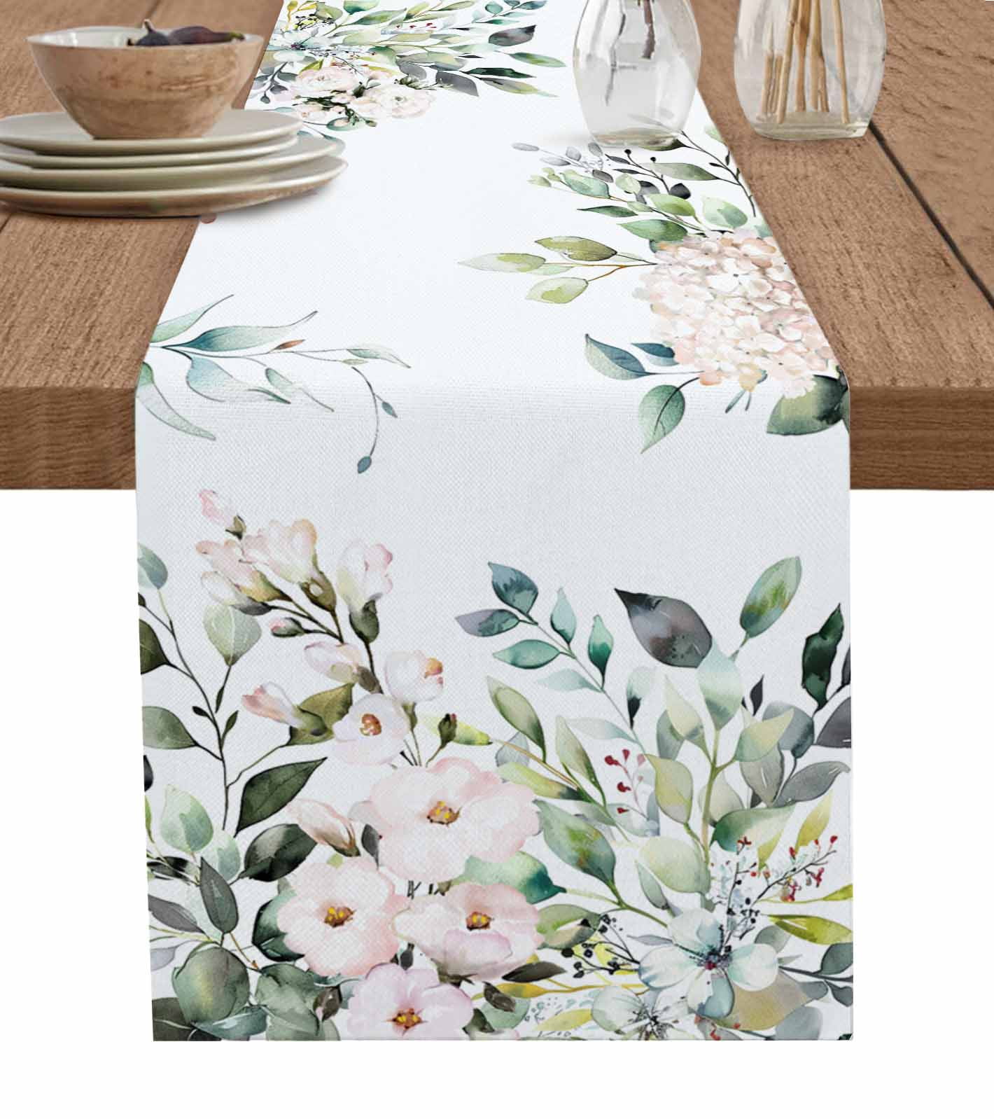 Leaves Plant Dense Gradient Table Runner ration Home r Dinner Table ...