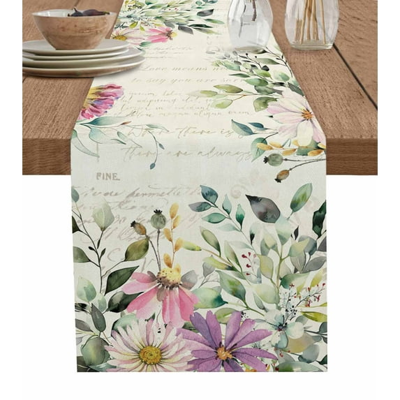 Leaves Plant Dense Gradient Table Runner ration Home r Dinner Table ...