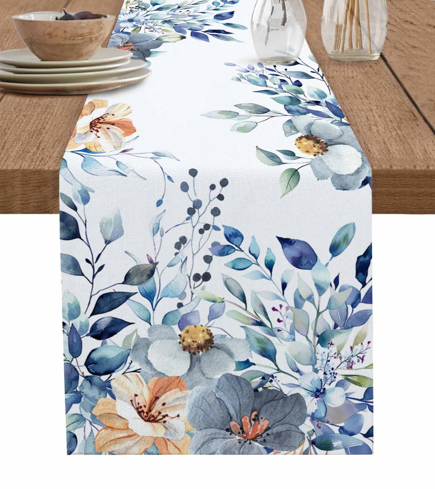 Leaves Plant Dense Gradient Table Runner ration Home r Dinner Table ...