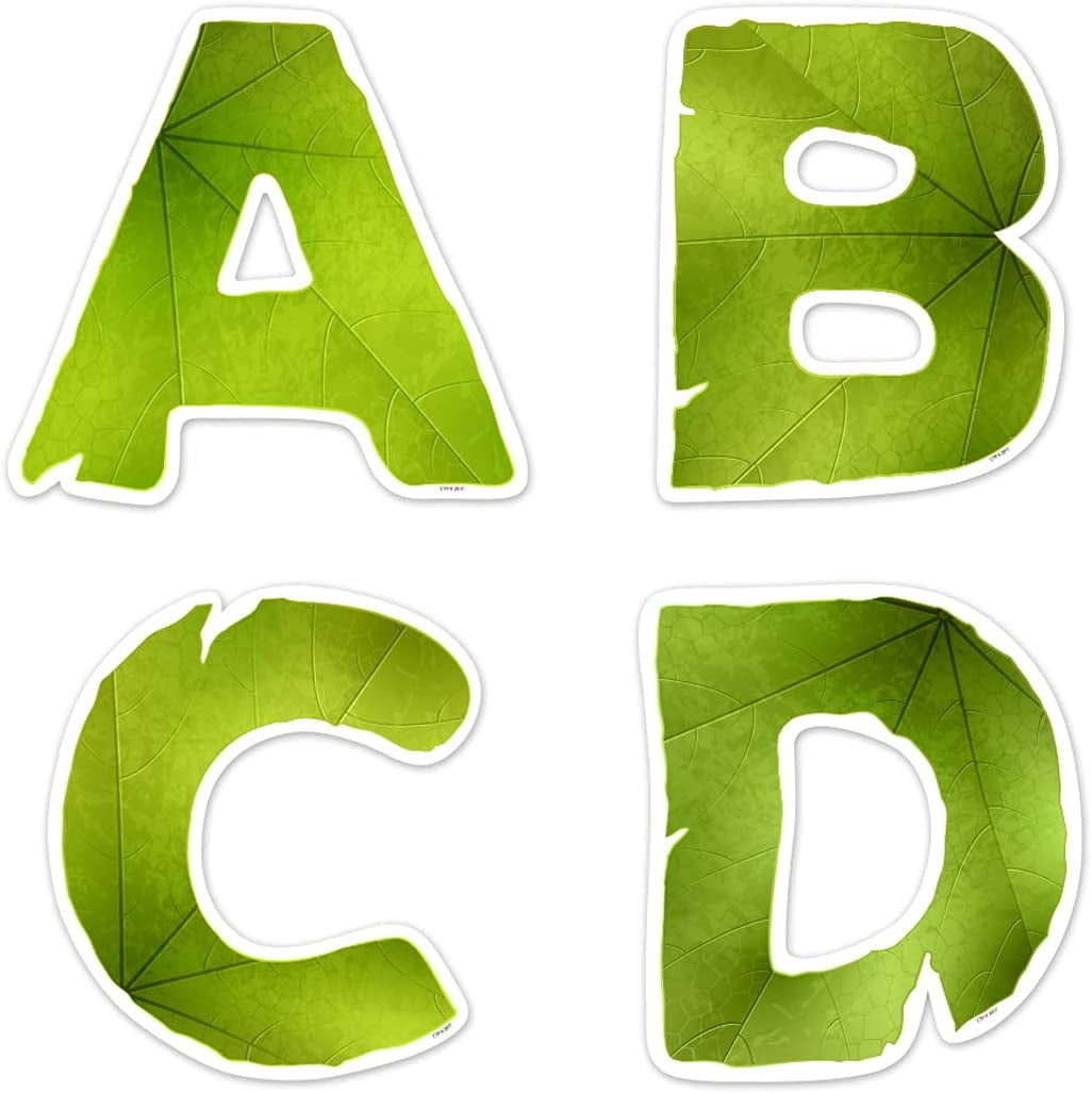 Leaves Punch-Out Letters for Classroom – Homeschool Supplies – Top Back ...