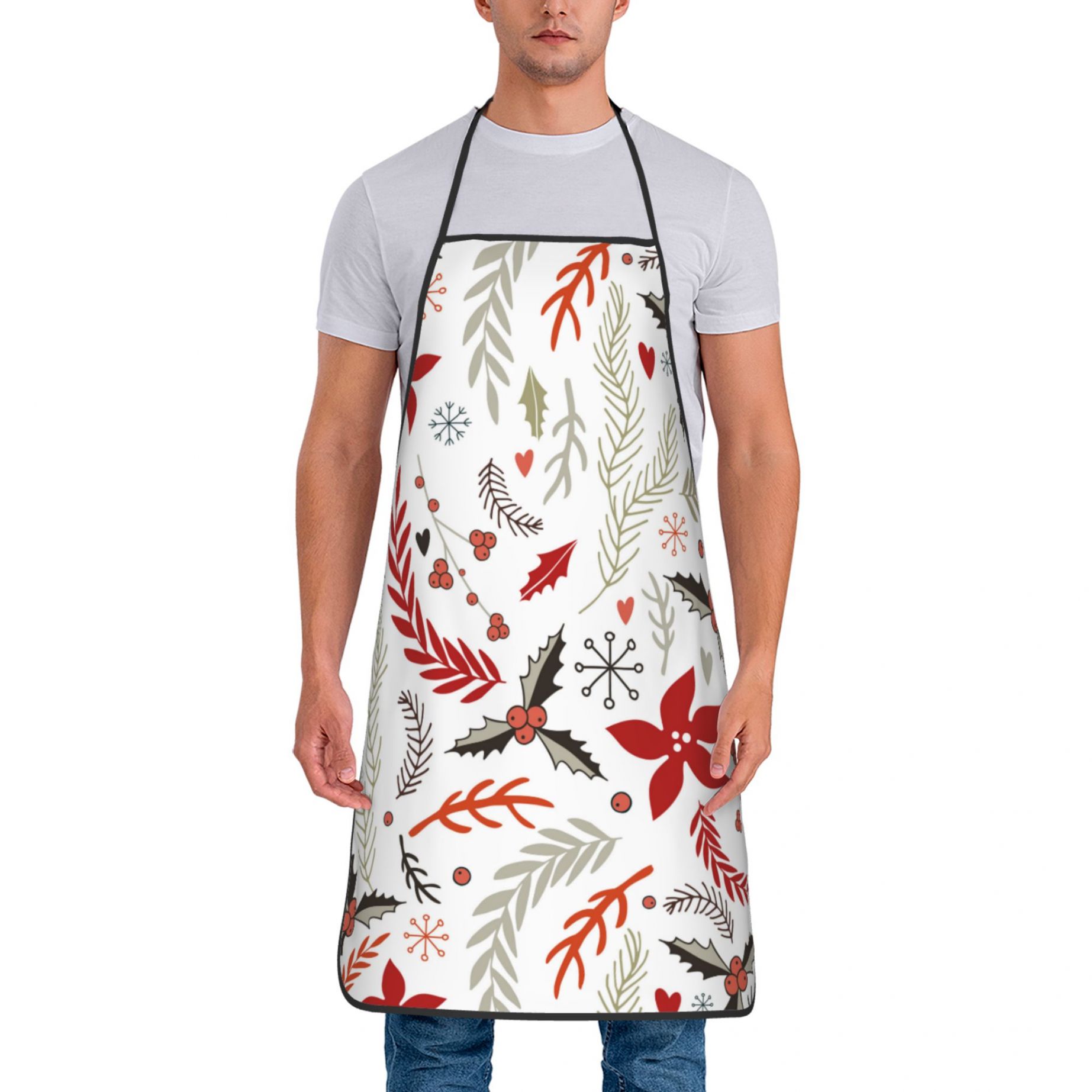 Leaves Seamless background (5) Aprons for Women Men Waterproof Apron ...