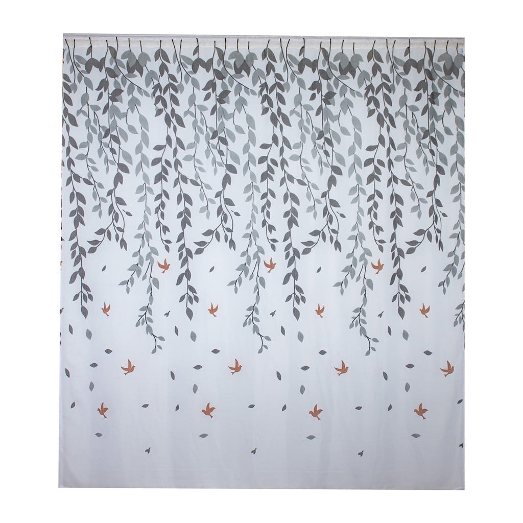 Leaves Sheer Curtain Tulle Window Treatment Voile Drape Valance 1 Panel ...
