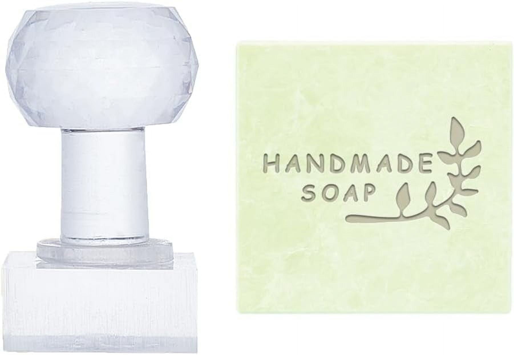 Leaves Soap Stamps - Acrylic Soap Embossing Stamp with Handle for DIY ...