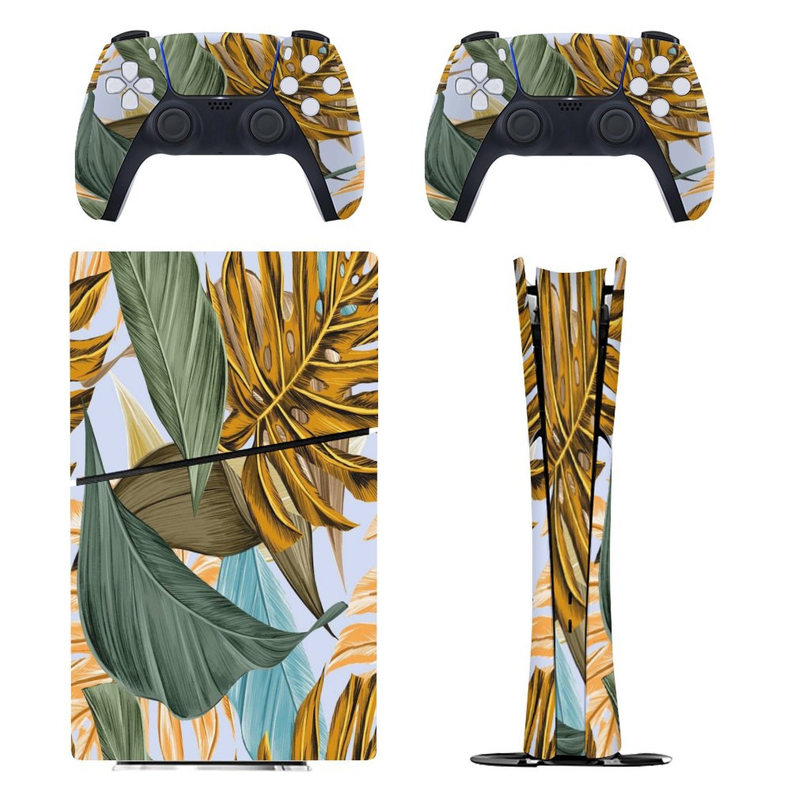 Leaves, Summer PS5/PS5 Slim Digital Disc Skin Sticker For Console And ...