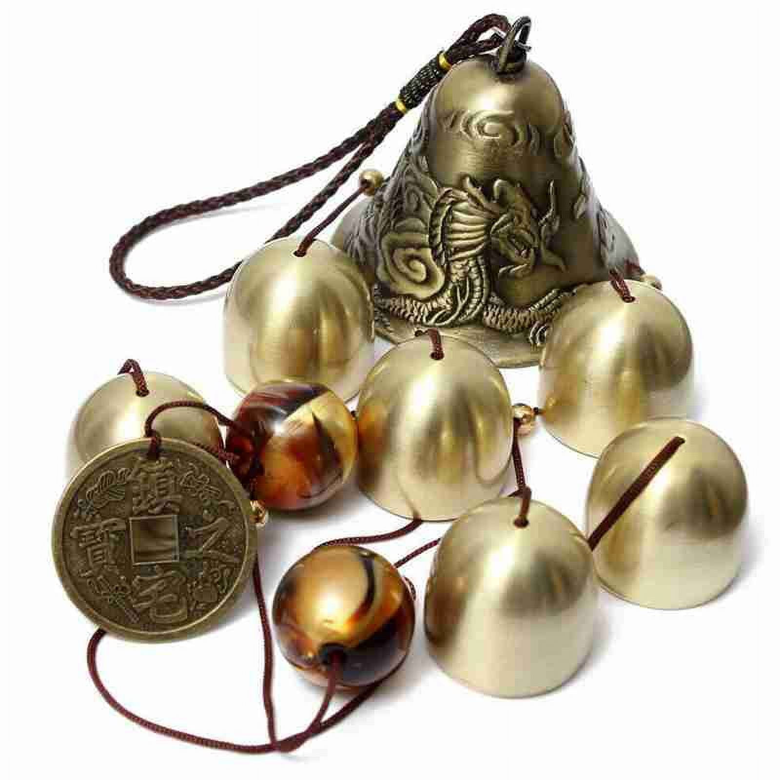 Leaves Wind Chimes Classical Metal Bronze Bells Feng Shui Wind Chimes ...