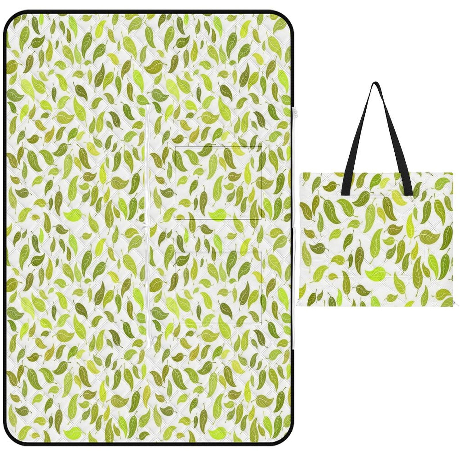 Leaves, Young Leaves Waterproof Beach Mat Folding Mattress Portable ...
