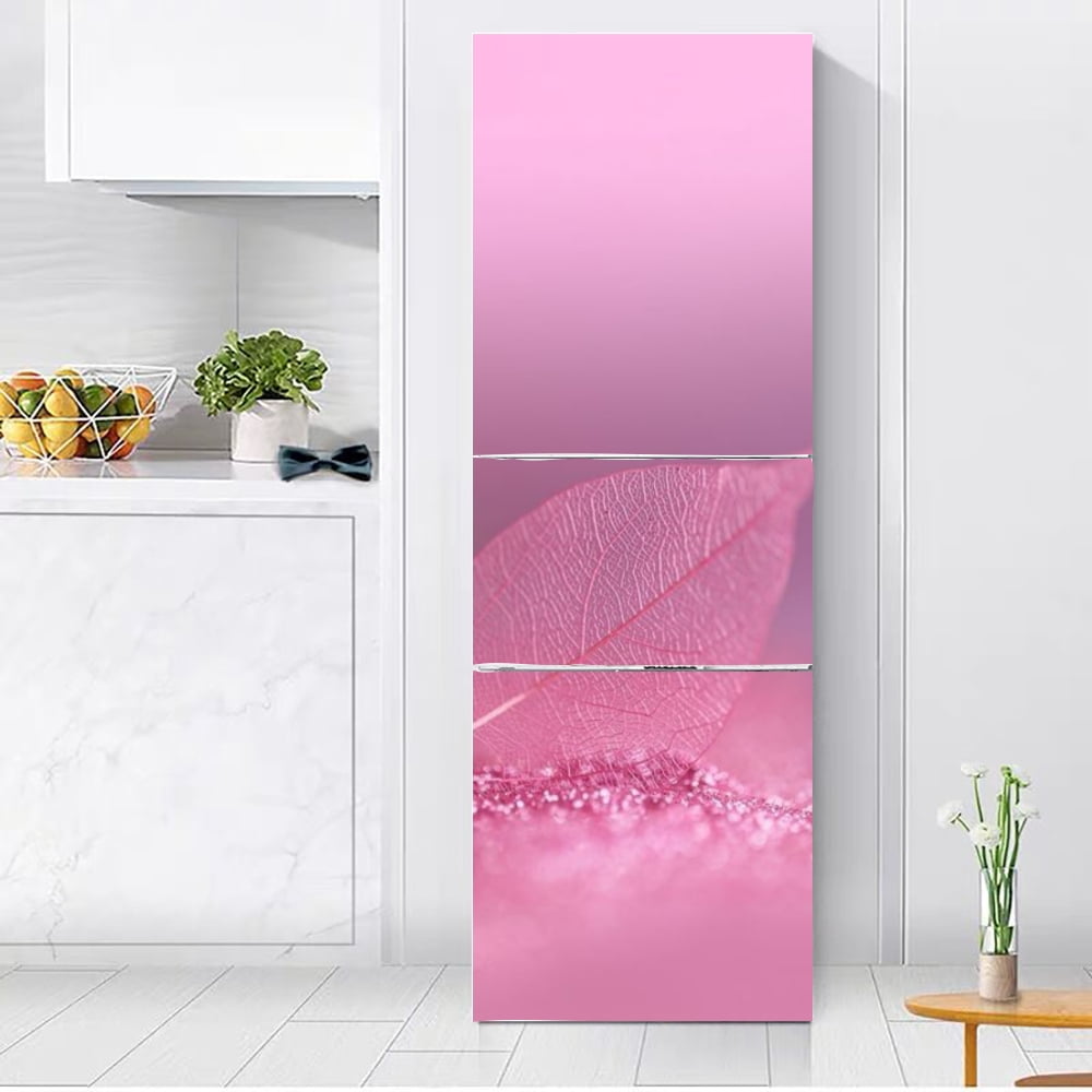 Leaves pattern self-adhesive refrigerator sticker decorative pattern ...