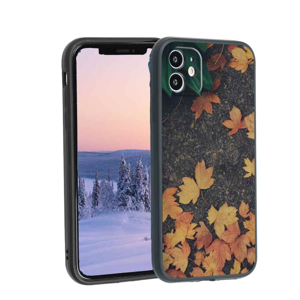 Leaves phone case for iPhone 12 for Women Men Gifts,Soft silicone Style ...