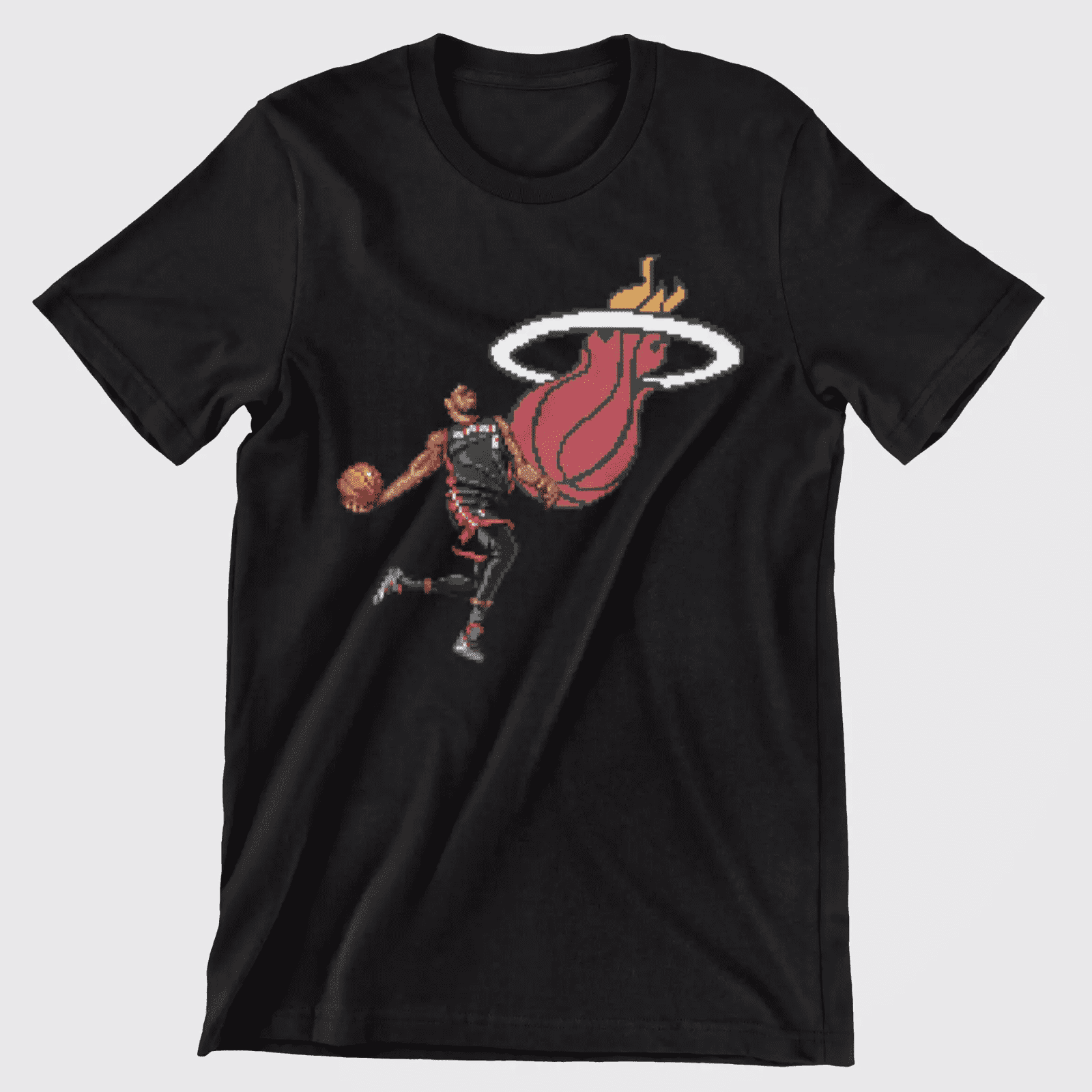 Leb James Pixel Hoops King Tee – Retro 8-Bit Court Legend Style ...