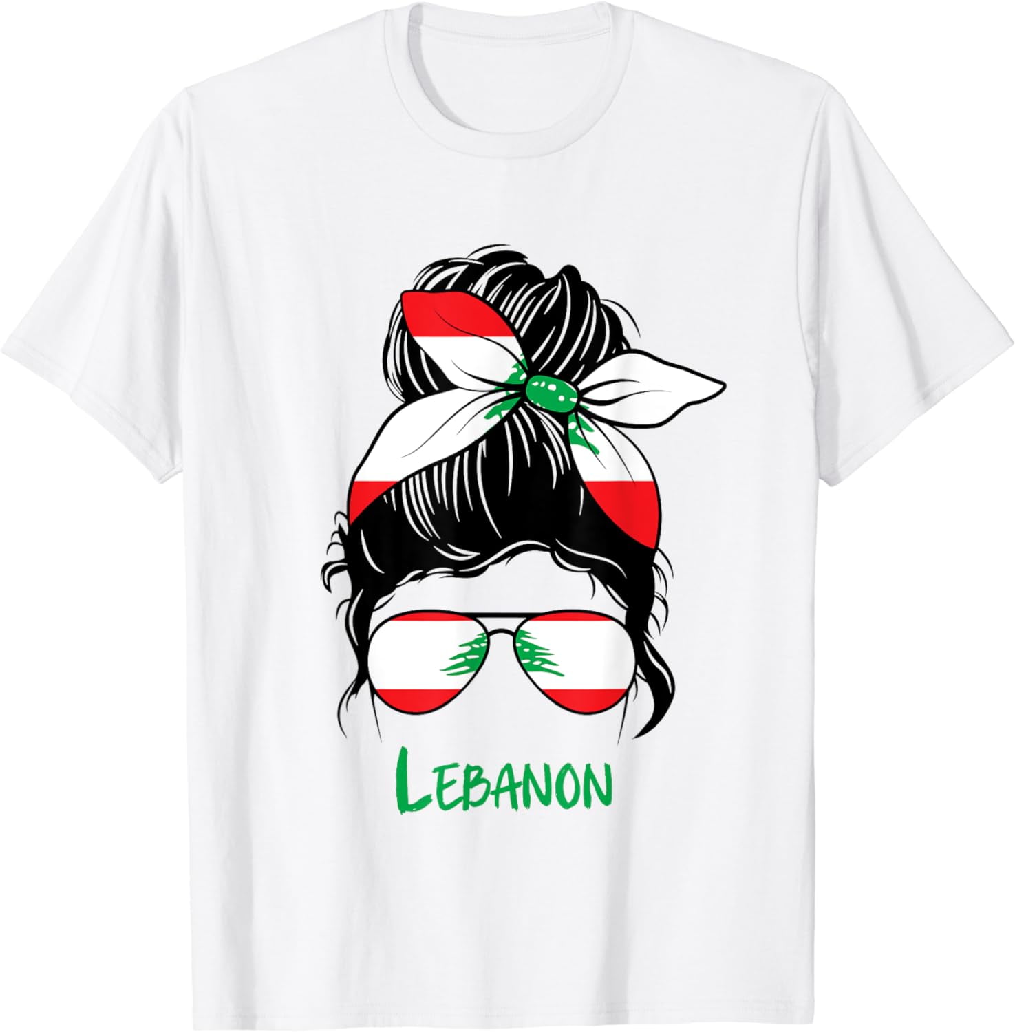 Lebanese Girl Lebanon girl Lebanon woman flag T-Shirt - Walmart.com
