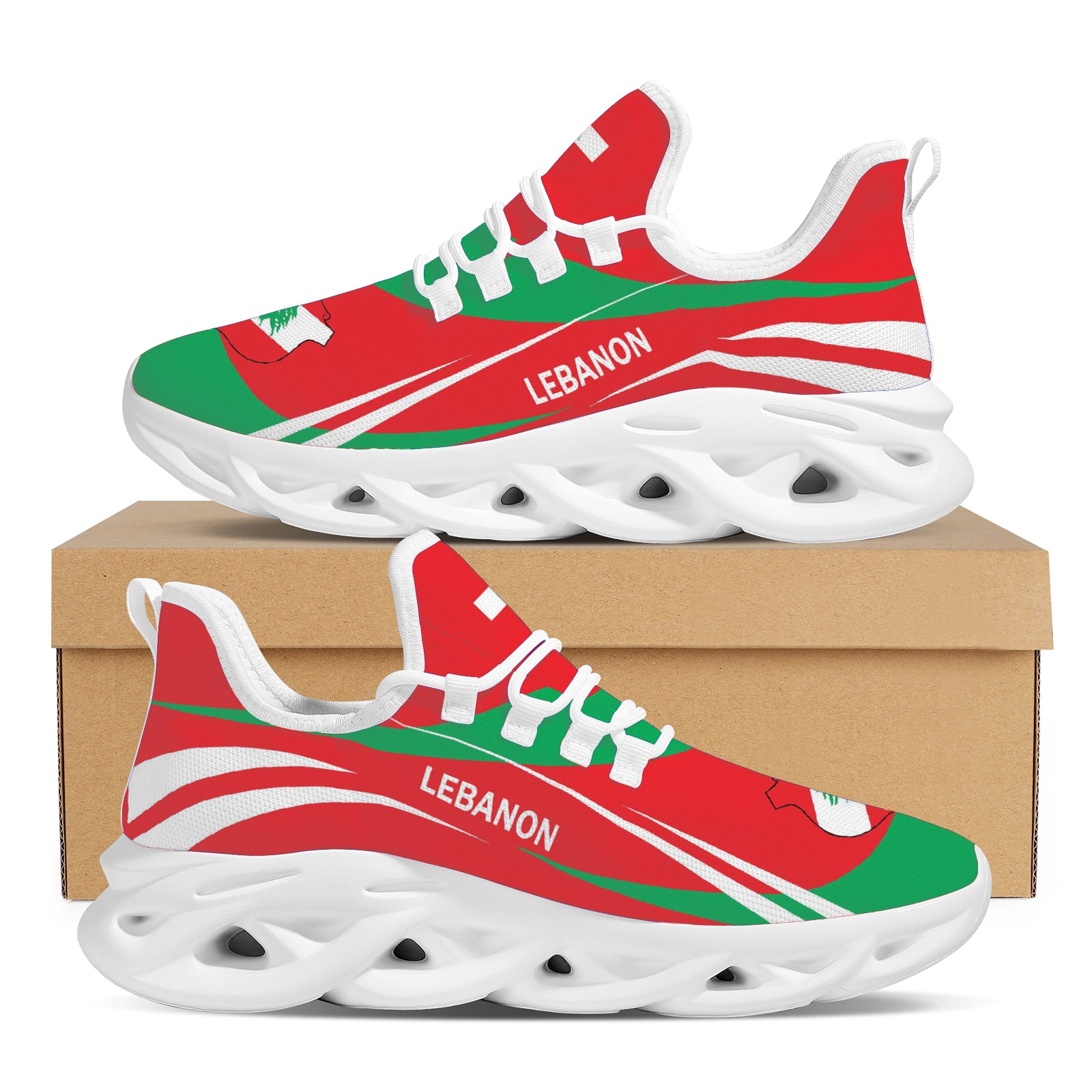 Lebanese National Emblem Cedar Strong Breathable Walking Shoes For ...