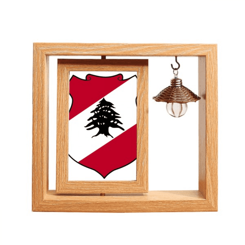 Lebanon Asia National Emblem Wooden Rotating Picture Photo Frame 4x6 ...
