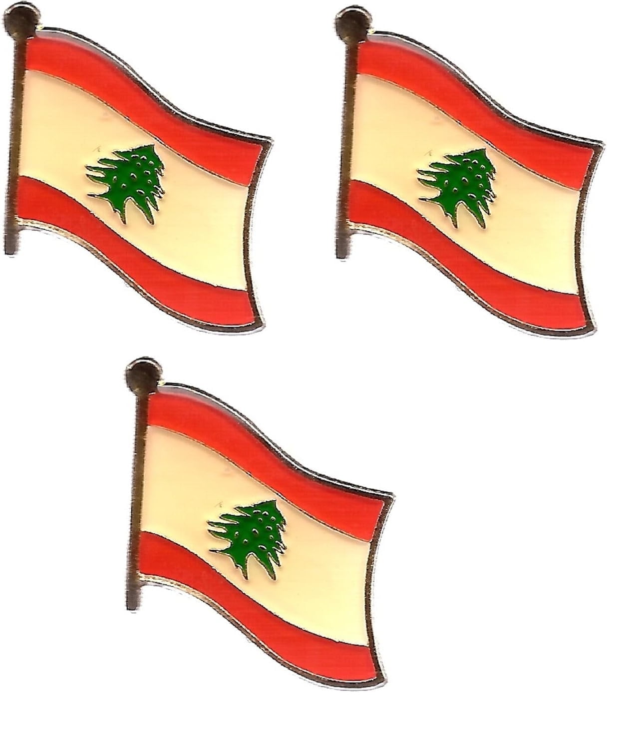 Lebanon Flag Lapel Pins, Pack of 3 - Walmart.com