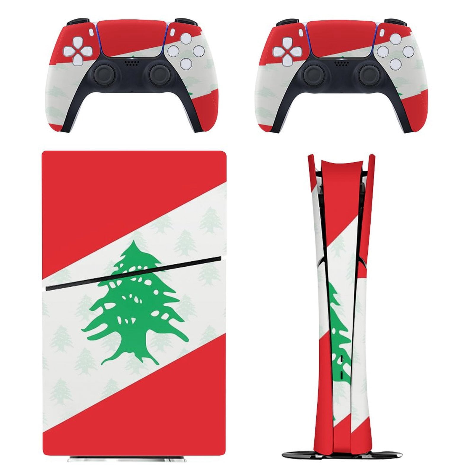 Lebanon Flag PS5/PS5 Pro/PS5 Slim Digital Disc Skin Sticker For Console ...