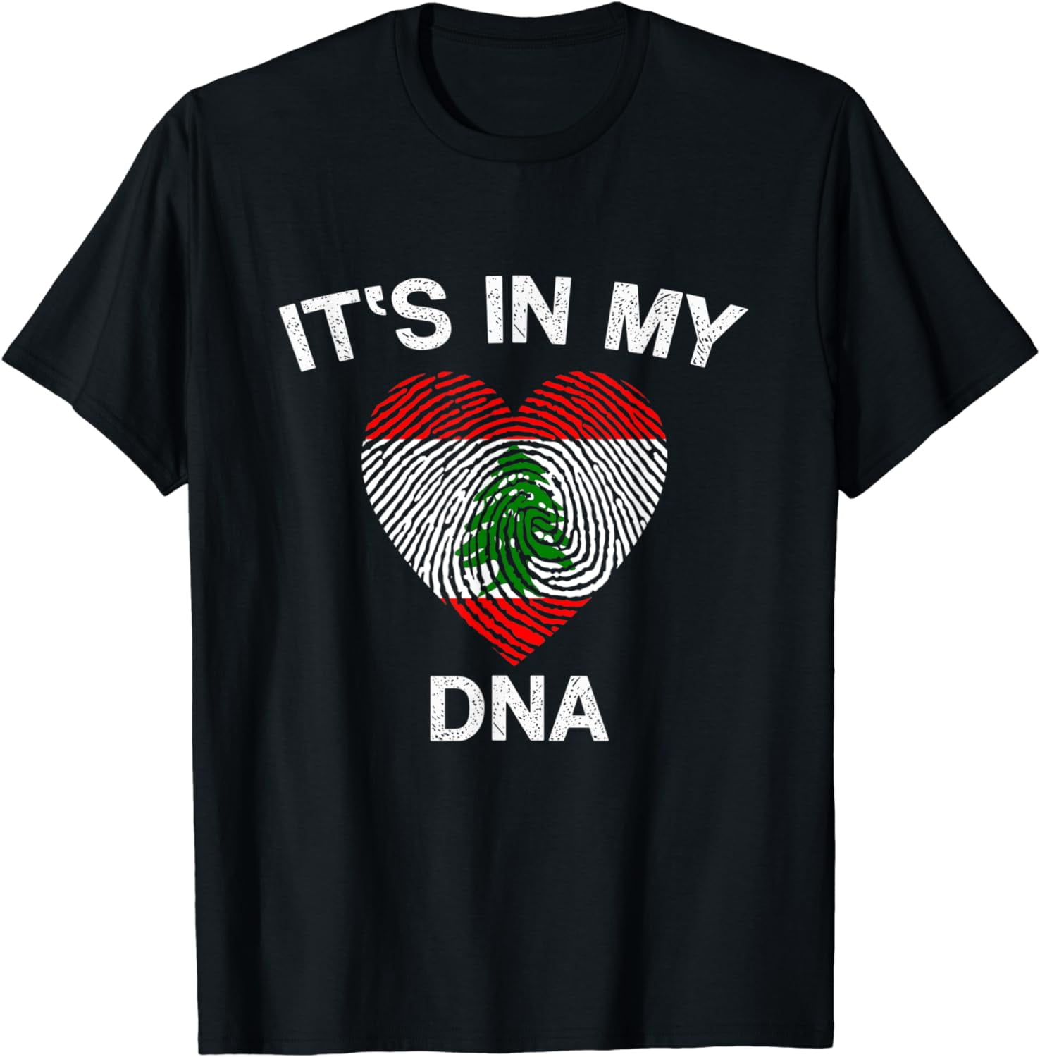 Lebanon Flag Shirt - It's In My Dna Lebanon Flag Cotton T-Shirt ...