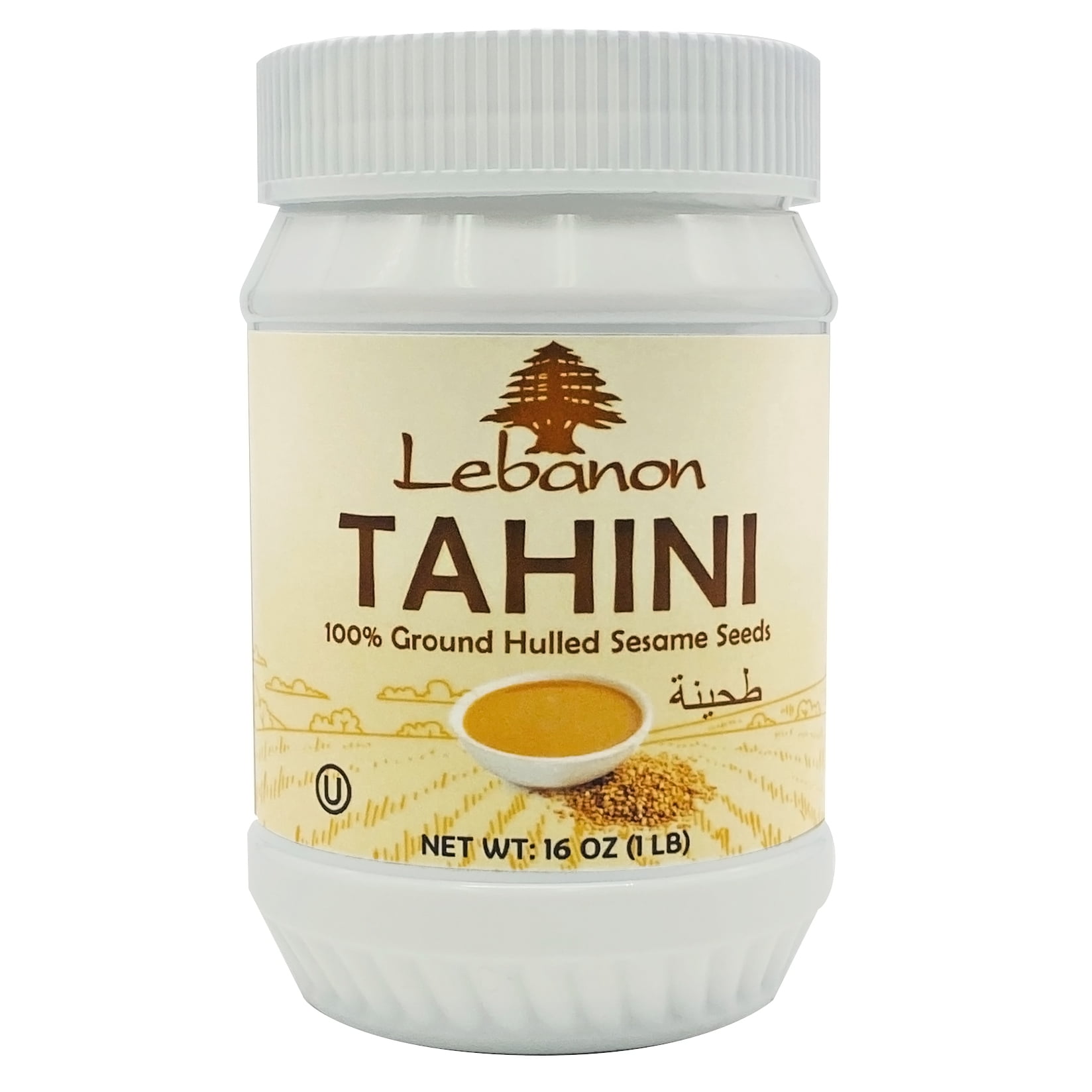 Lebanon - Premium Tahini (100% Ground Hulled Sesame Seeds) 1 LB ...