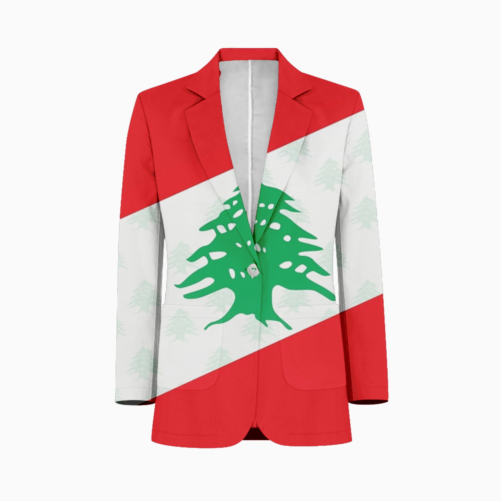 Lebanon flag Mens Suits Shawl Collar Slim Fit Suit Mens Groom Jacket ...