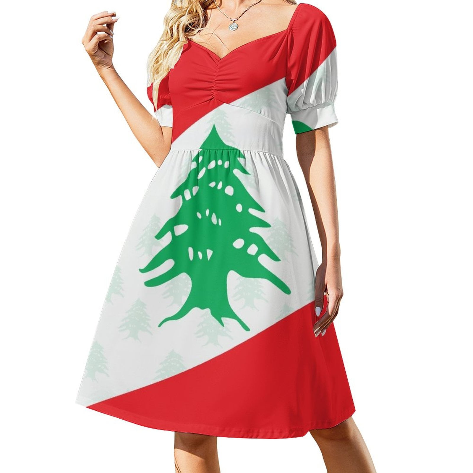 Lebanon flag Sleeveless Dress Prom gown cocktail dresses - Walmart.com