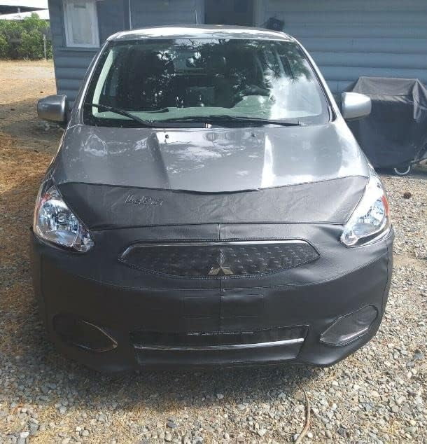 Lebra 2 Piece Front End Cover Black - Car Mask Bra - Fits - Mitsubishi ...