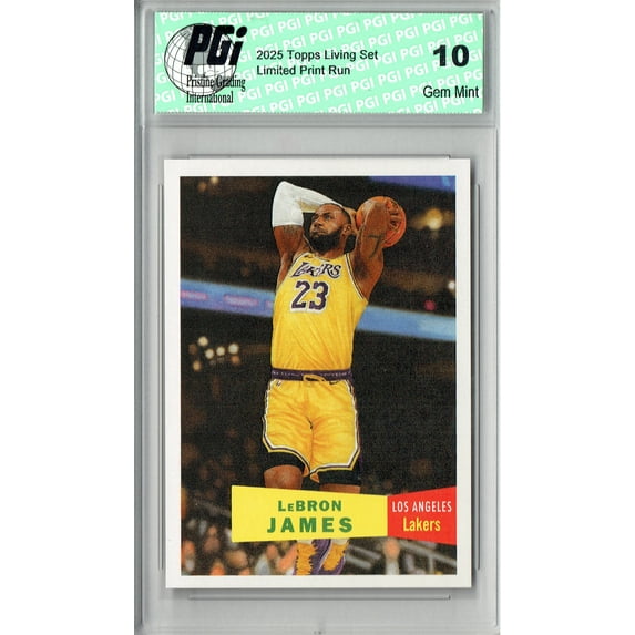 Lebron James 2025 Topps Living Set #1 The 1st Ever Rare Trading Card ...