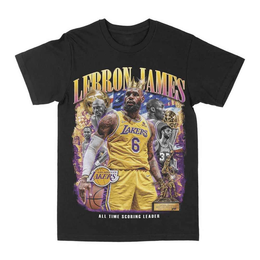 Lebron James All Time Leading Scorer Graphic Tee - Walmart.com