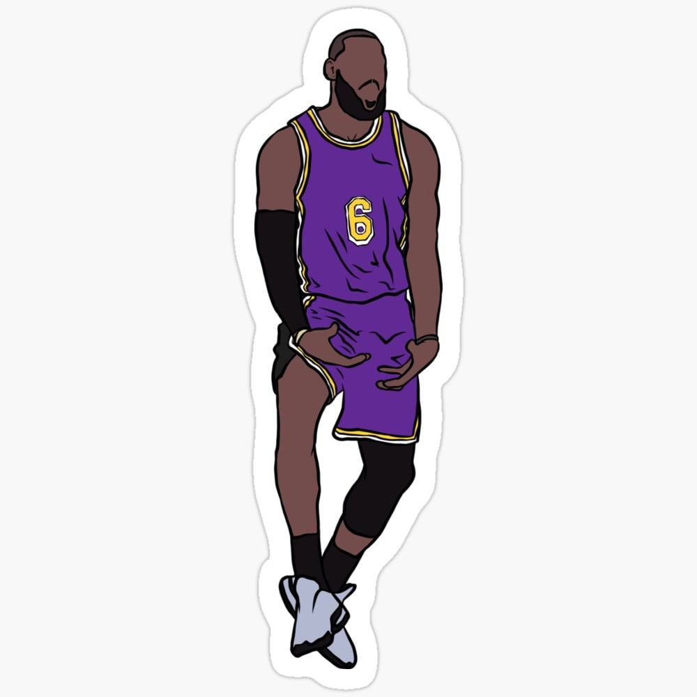 Lebron James Big Balls Dance Sticker Phone Decal Water Bottle Stickers ...