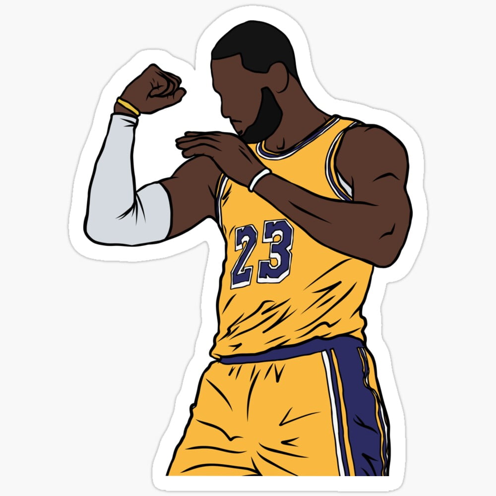 Lebron James Flex Sticker Phone Decal Water Bottle Stickers Car Decals ...