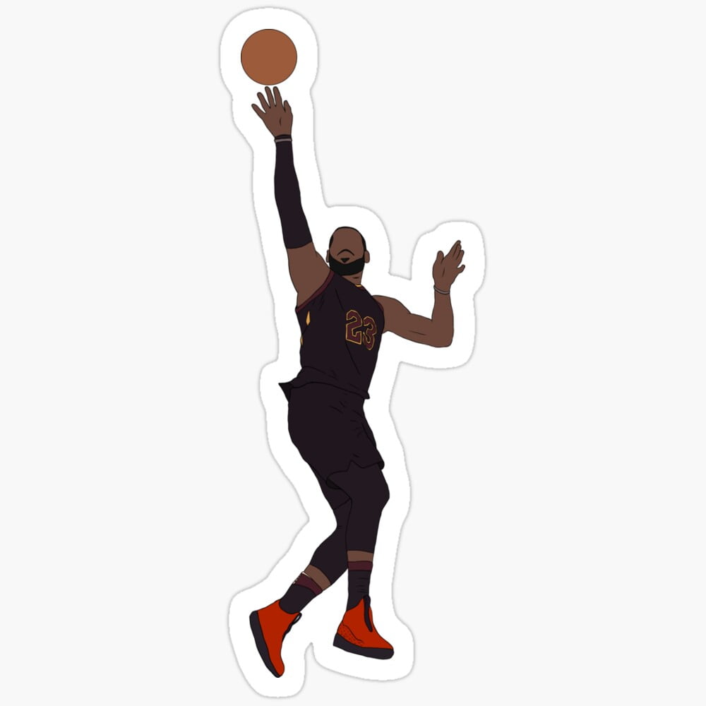 Lebron James Game Winner Sticker Phone Decal Water Bottle Stickers Car ...